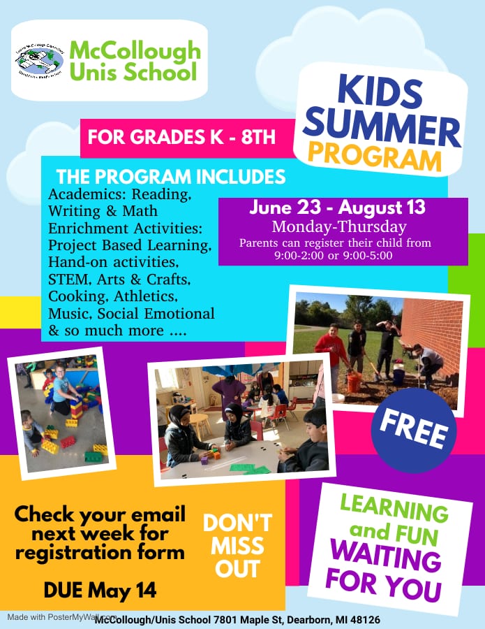 McCollough Unis Summer Enrichment Program McCollough Unis McCollough Unis Summer Enrichment Program McCollough Unis